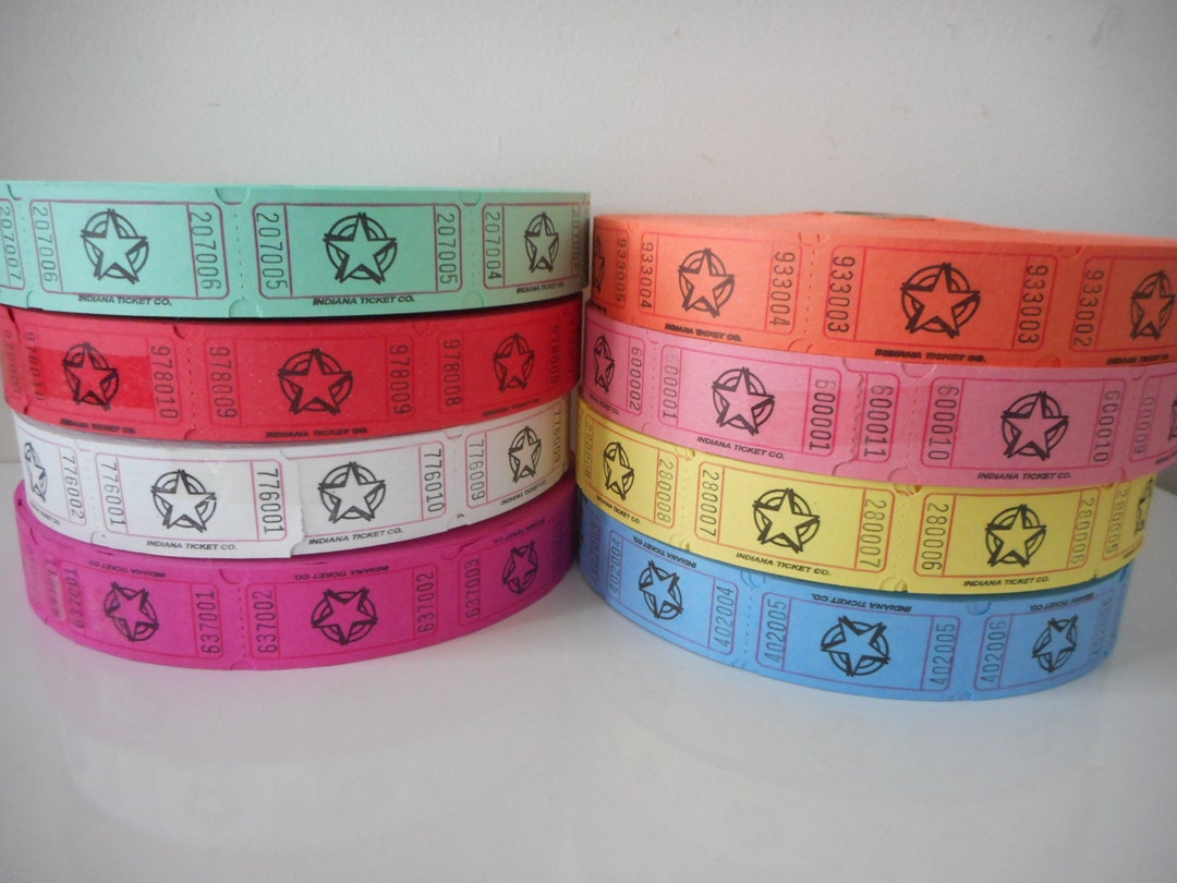 Star Raffle Tickets, Various Colors and Quantities - Etsy