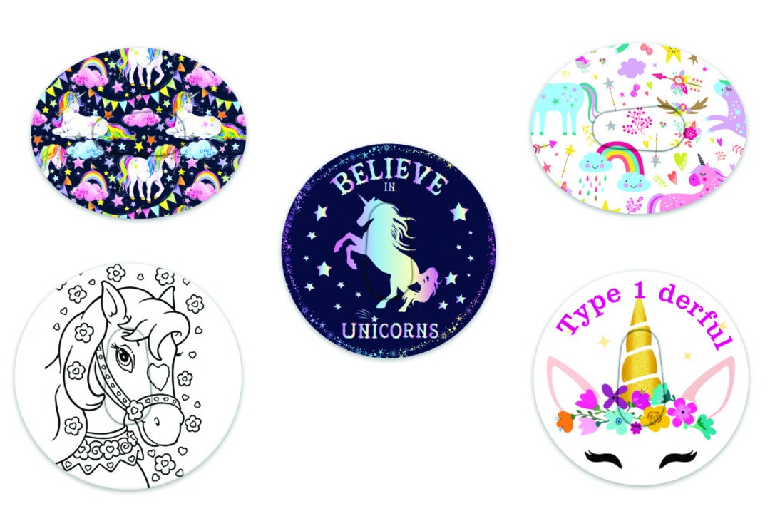 Dexcom G6 Precut Mix Unicorn Adhesive Patches - 5 Pack - Etsy