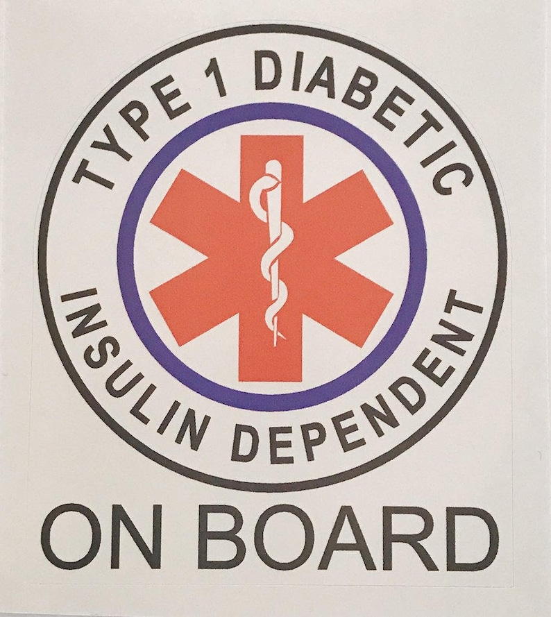 Type 1 Medical Alert Sticker - Etsy