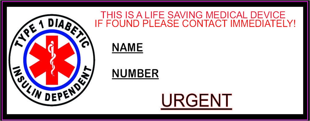 Medical Alert Sticker, ID for Devices. - Etsy