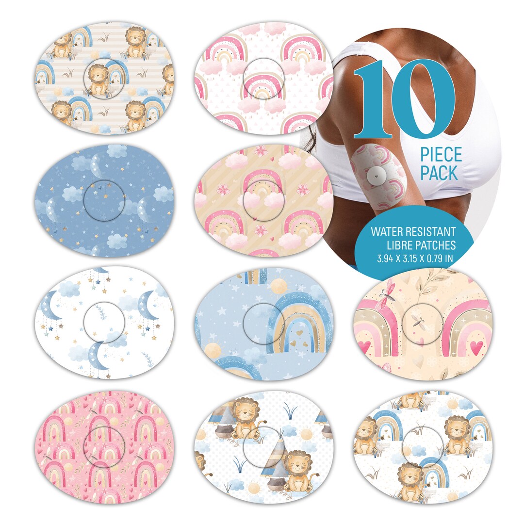 10 Pack PRECUT Freestyle Libre Adhesive Patches. Extend the Life of ...