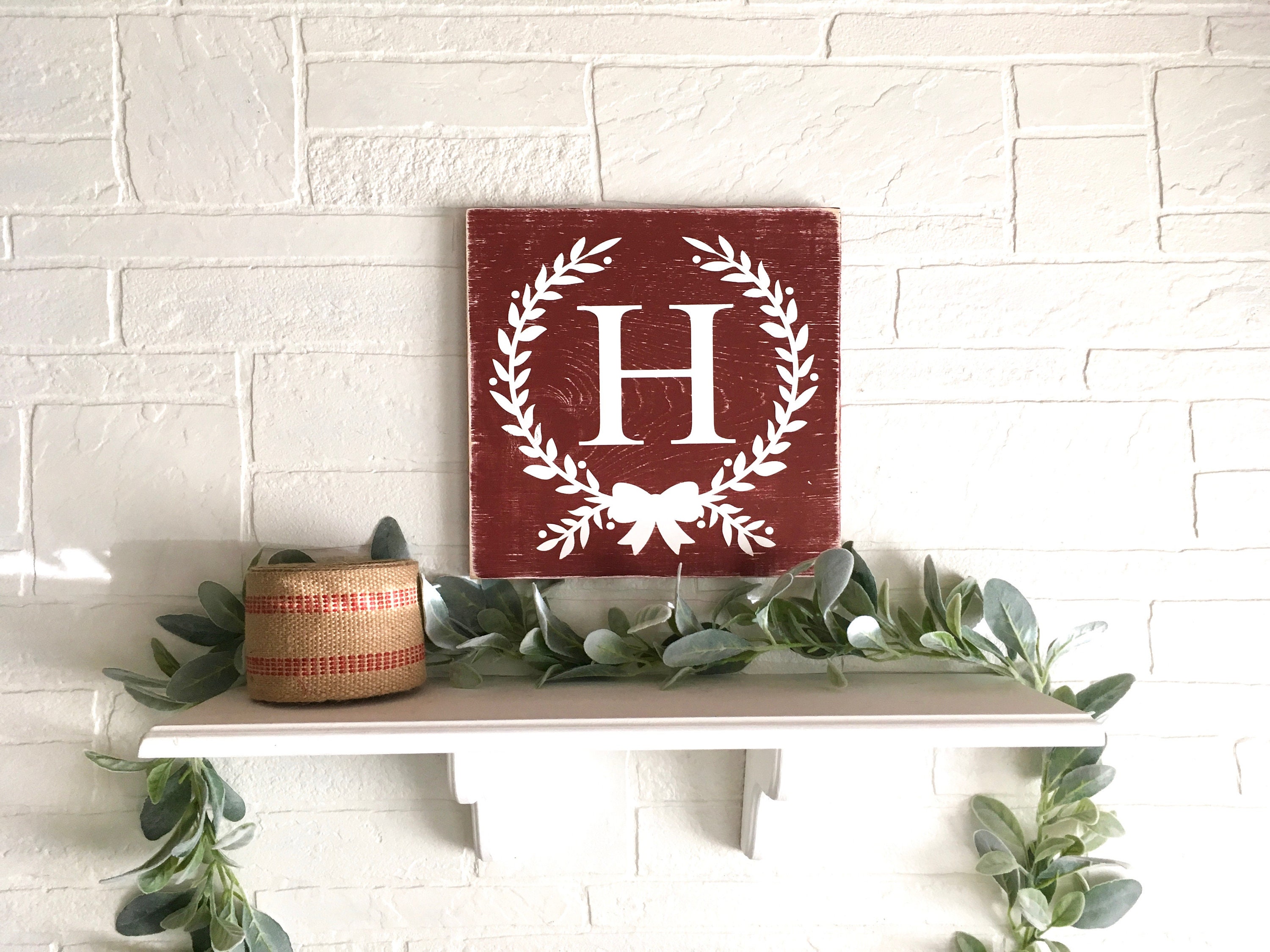 Christmas Home Decorations Personalized Monogram Wood | Etsy