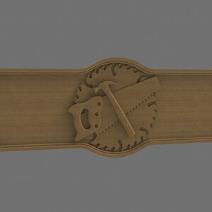 3D Work Shop Sign STL FILES for 3D CNC Carving - Etsy