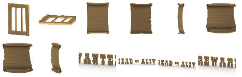 3D Wanted Poster STL FILES for 3D CNC Carving | Etsy