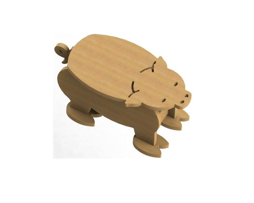Pig Stool PLANS - 2D Vector Files Included - Etsy