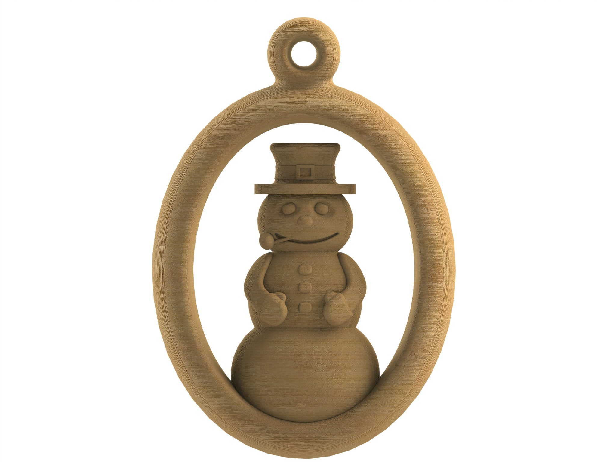 3D Ornament and Snowman STL FILES for 3D CNC Carving - Etsy