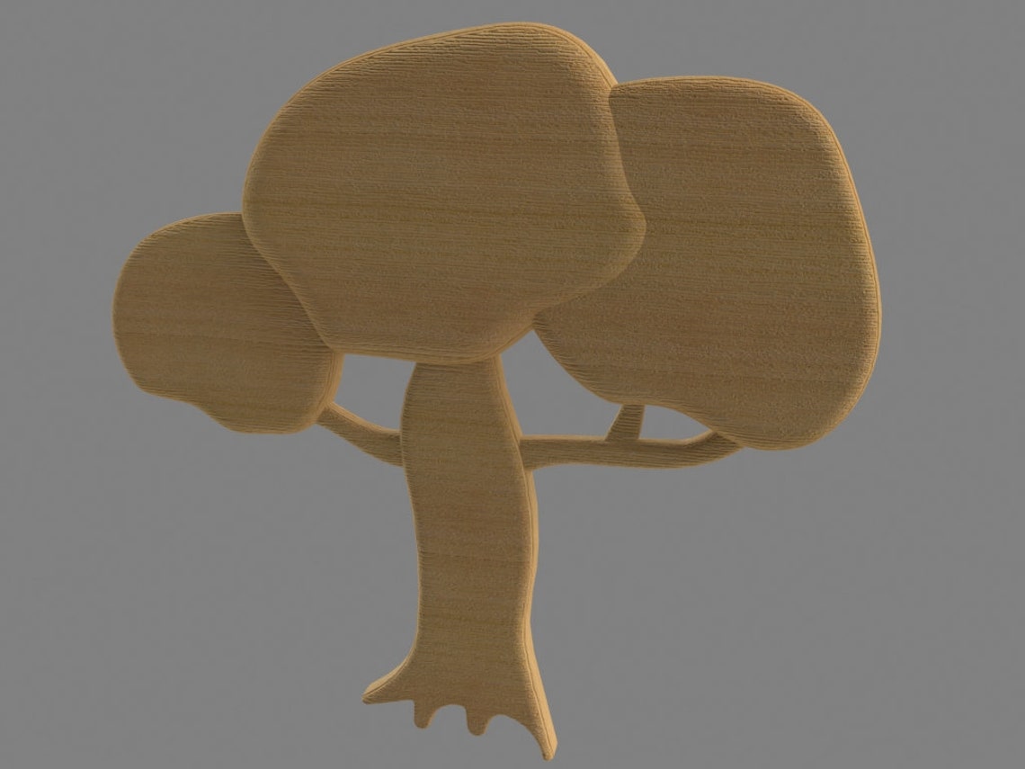 3D Leafy Trees STL FILES for 3D CNC Carving - Etsy Australia