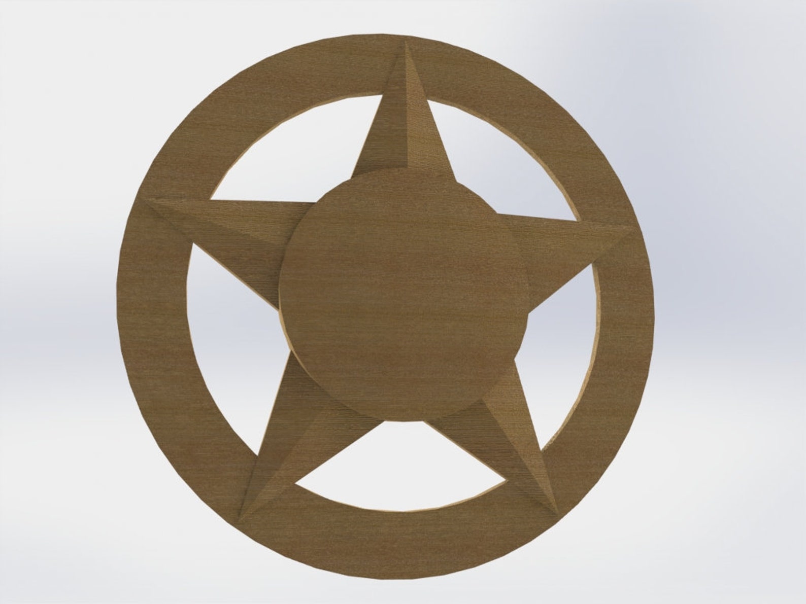 3D 5 Point Badges STL FILE for 3D CNC Carving - Etsy