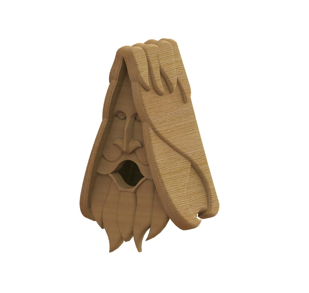 3D Face Triangle Birdhouse STL FILE for 3D CNC Carving - Etsy