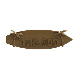 Tiki Bar Surfboard STL FILES for 3D CNC Carving - Etsy