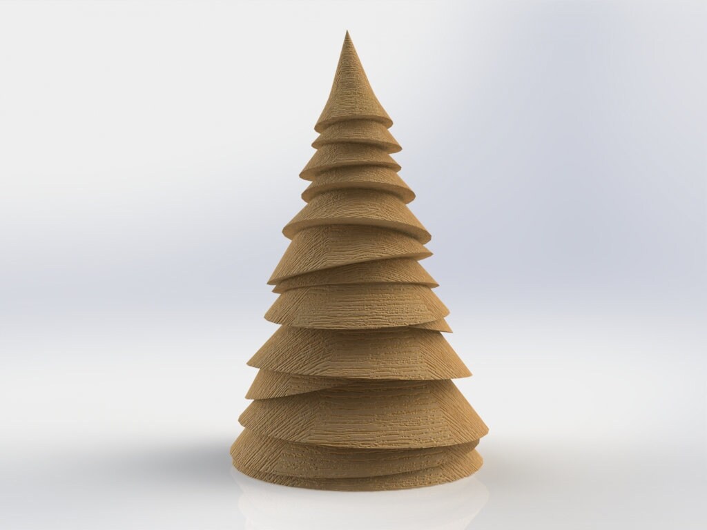 3D Evergreen Trees STL FILES for 3D CNC Carving - Etsy Finland
