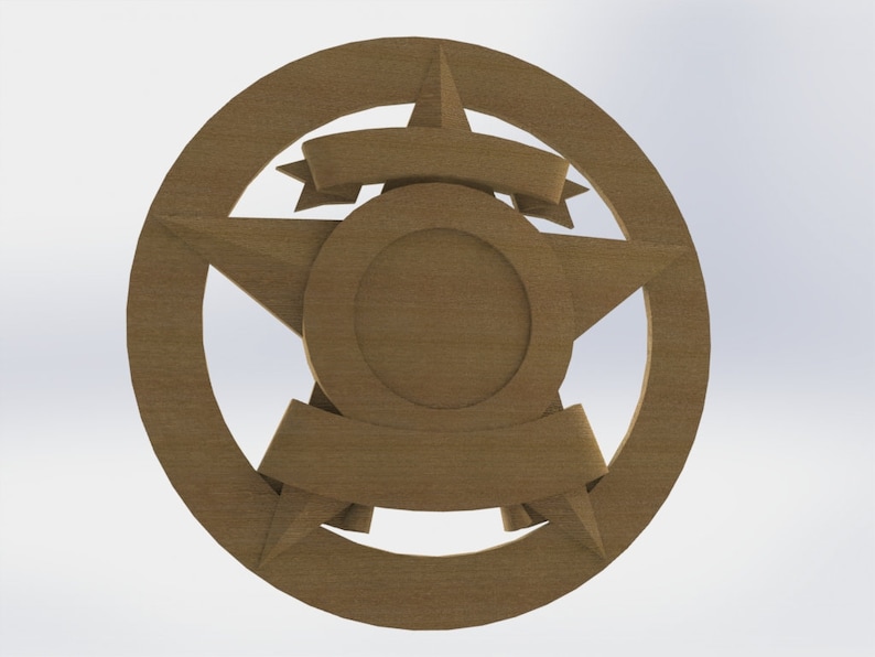 3D 5 Point Badges STL FILE for 3D CNC Carving - Etsy