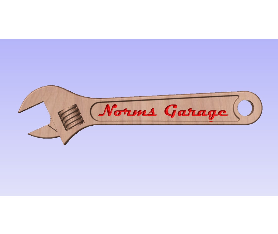 3D Wrench STL FILE for 3D CNC Carving - Etsy