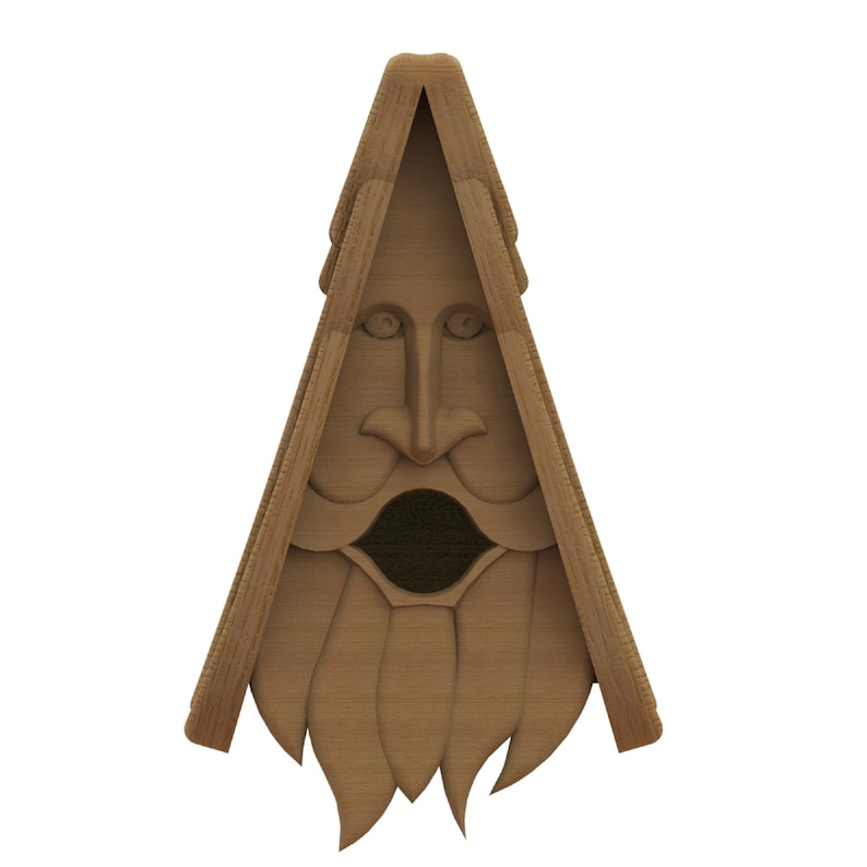 3D Face Triangle Birdhouse STL FILE for 3D CNC Carving - Etsy