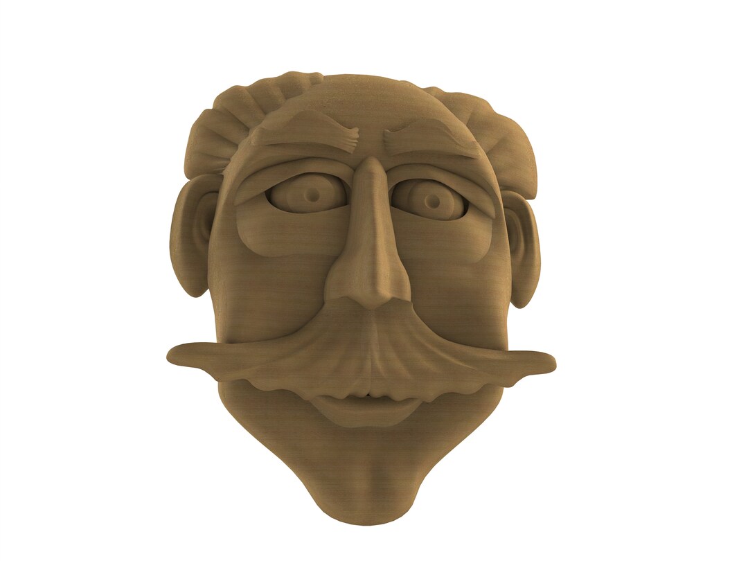 3D Face 2 STL FILE for 3D CNC Carving - Etsy
