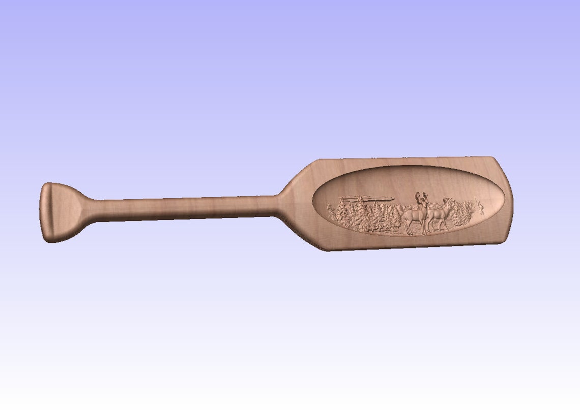3D Paddle STL FILE for 3D CNC Carving paddle Only | Etsy