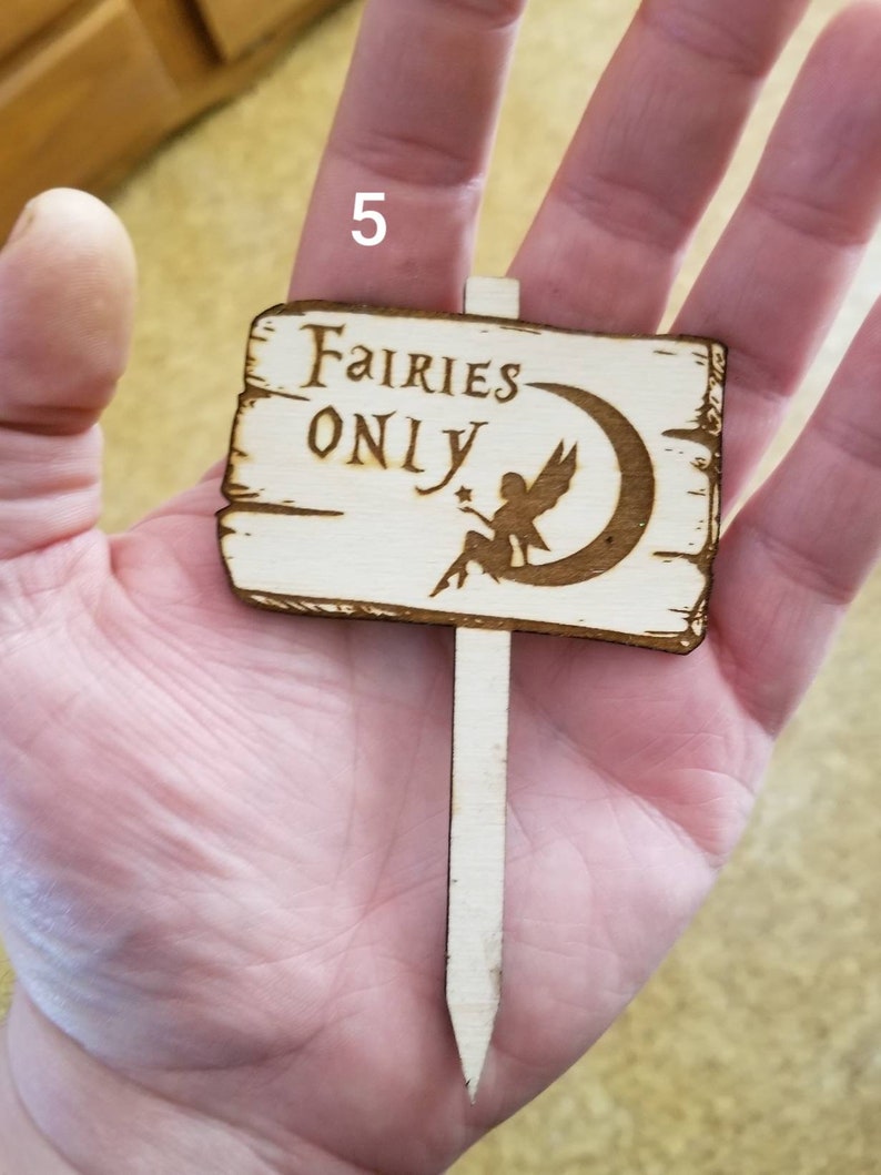 Fairy Garden Miniature Sign - Etsy