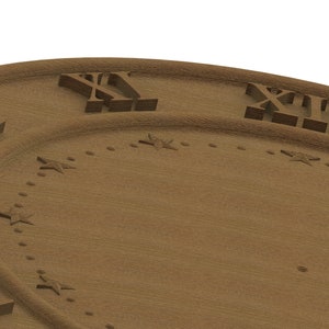 3D Clock Faces STL FILES for 3D CNC Carving - Etsy