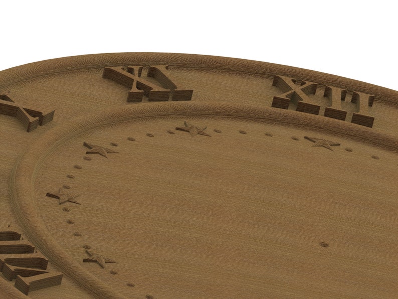 3D Clock Faces STL FILES for 3D CNC Carving - Etsy