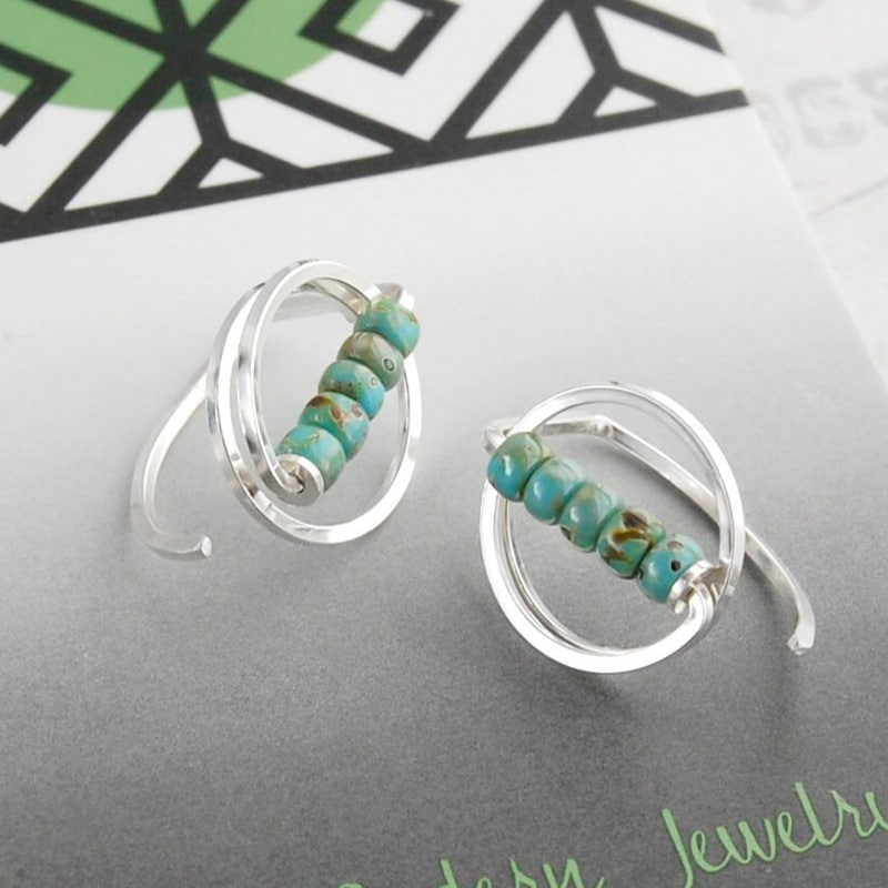 Turquoise Circle Beads - Etsy