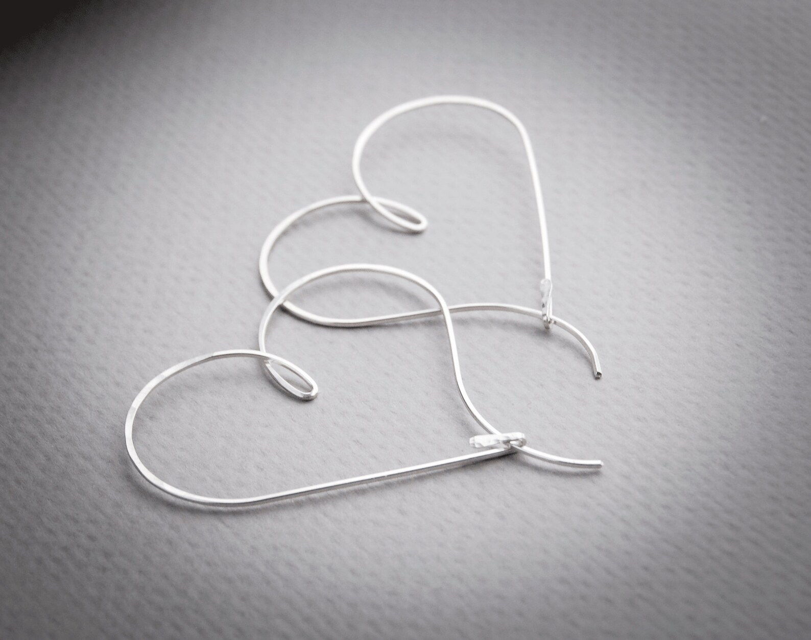 Heart Hoop Earrings,silver Heart Hoops,heart Hoops,large Heart Hoops ...