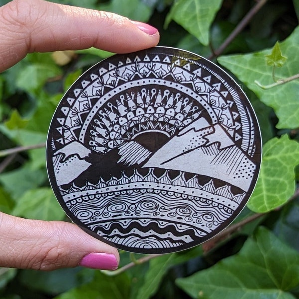 Mountain Sticker - Etsy