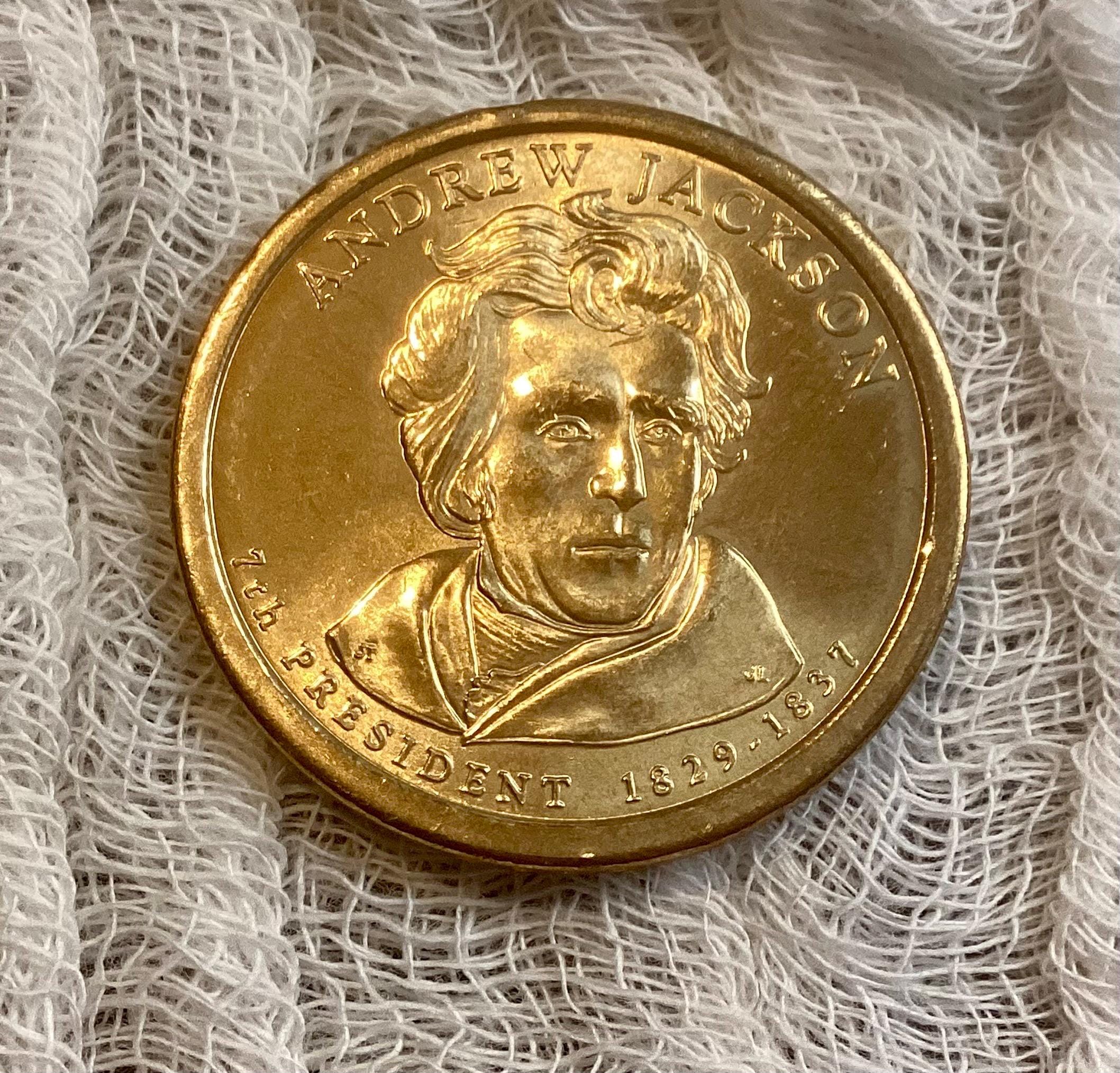 Andrew Jackson 7th President 1829-1837, 1 Dollar Coin, Gold Color - Etsy