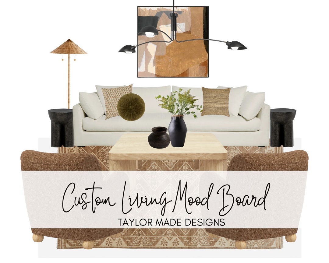 Online Interior Design Board Premade Design Board With Shopping List - Etsy