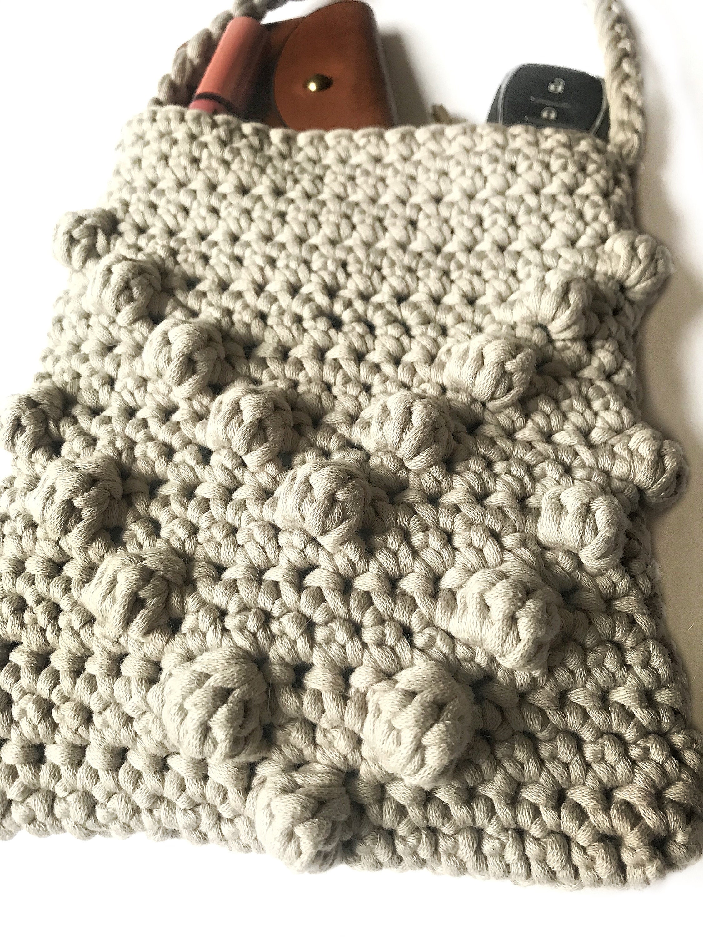 Boho Bobble Bag - Crochet Pattern - Etsy