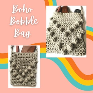 Boho Bobble Bag - Crochet Pattern - Etsy