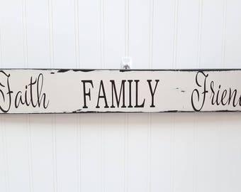 Faith Family Friends Sign - Etsy