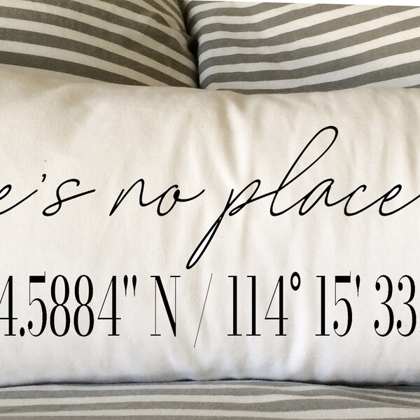 Latitude Longitude Pillow - Etsy