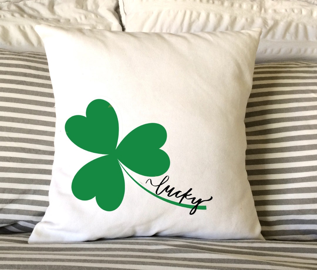 St. Patrick's Day Pillow Lucky Pillow Decorative Throw - Etsy