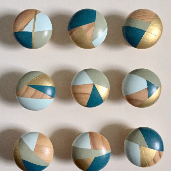 Teal Knobs - Etsy
