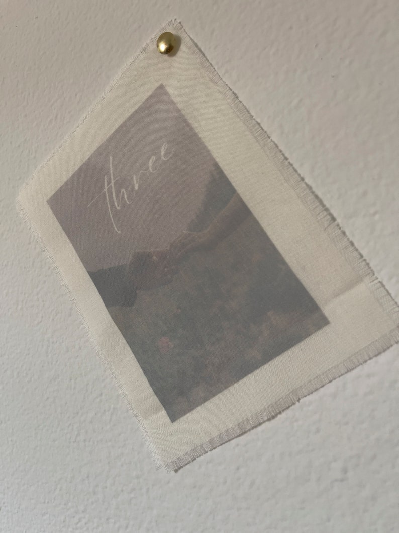 Custom Linen Table Numbers | Wedding Signage | Photo Table Numbers ...