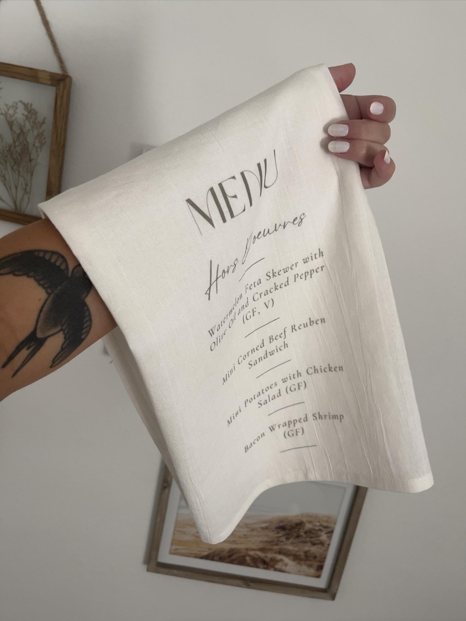 Custom Cocktail Napkin Event Menus | Wedding Decor | Cocktail Waiter ...