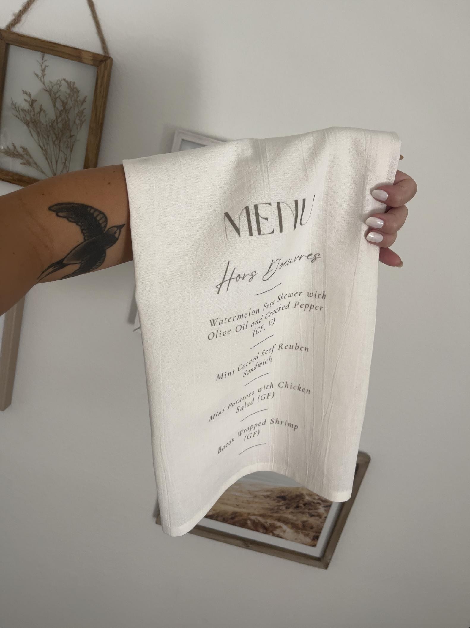 Custom Cocktail Napkin Event Menus | Wedding Decor | Cocktail Waiter ...