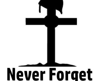 Fallen soldier cross | Etsy