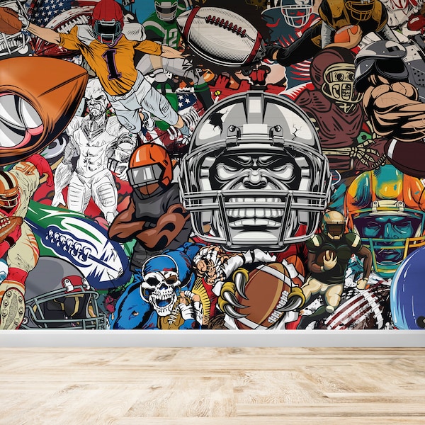 Graffiti Wallpaper - Etsy