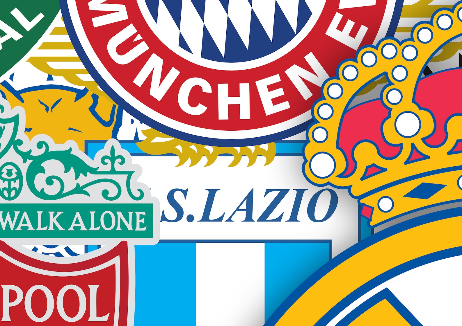 Personalised European Club Football Soccer Wallpaper - Etsy