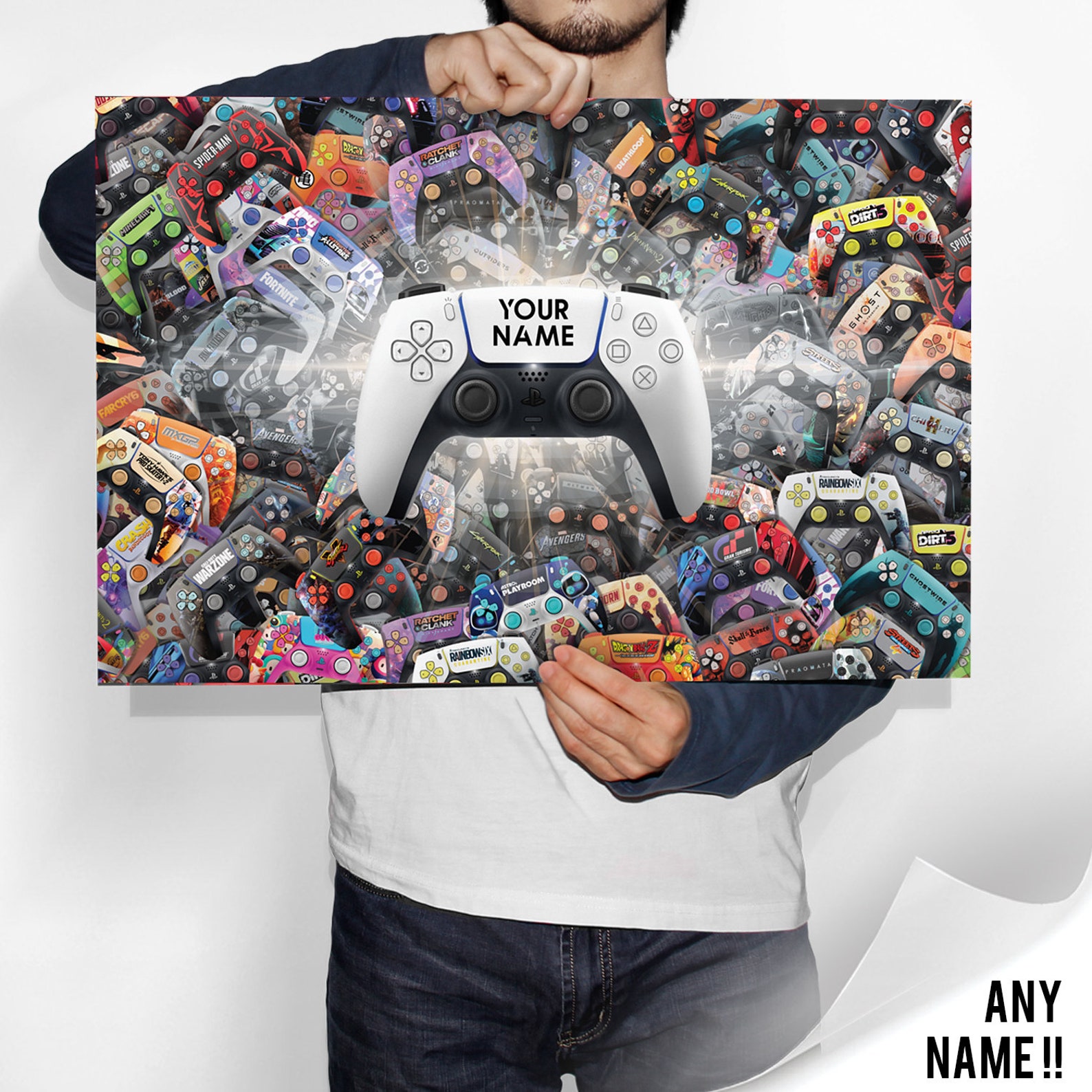 Personalised Playstation 5 Gaming Poster - Etsy UK