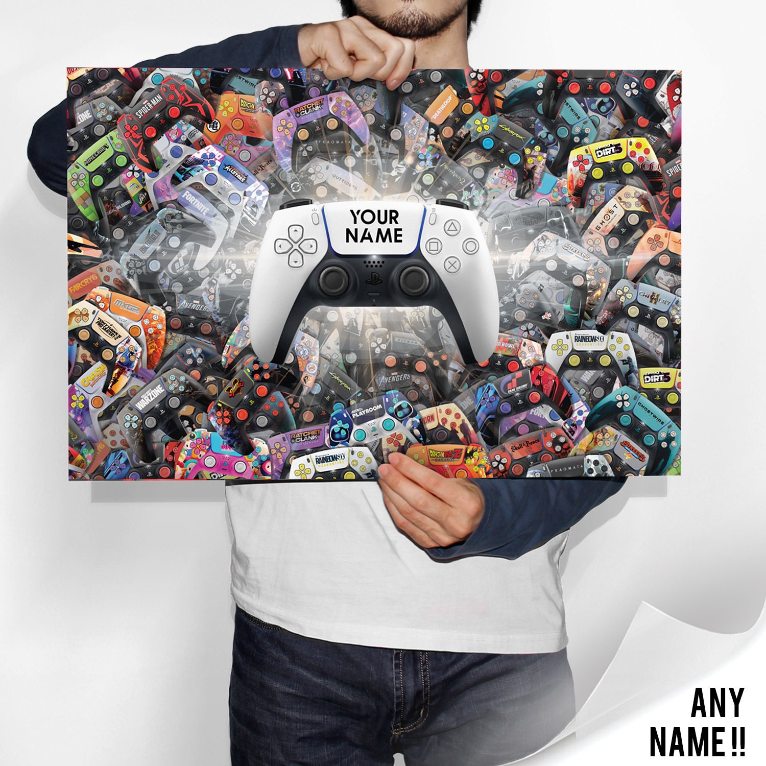 Personalised Playstation 5 Gaming Poster - Etsy UK