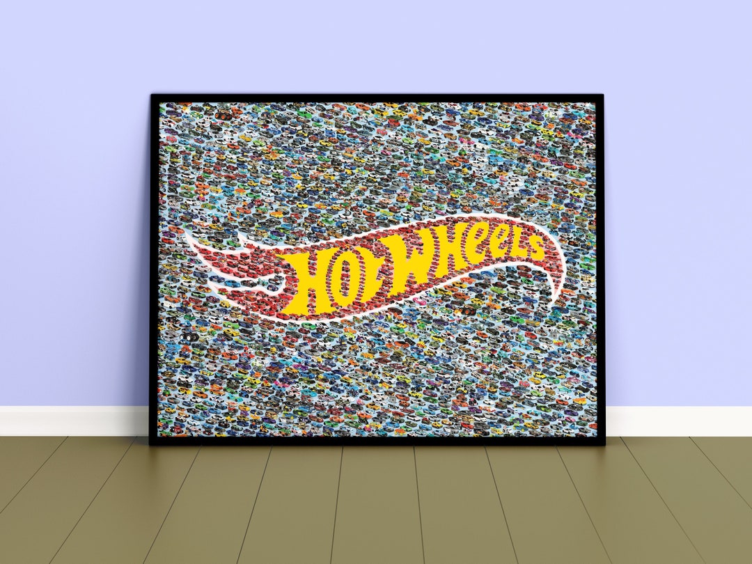 Framed Toy Car Mosaic Poster - Etsy