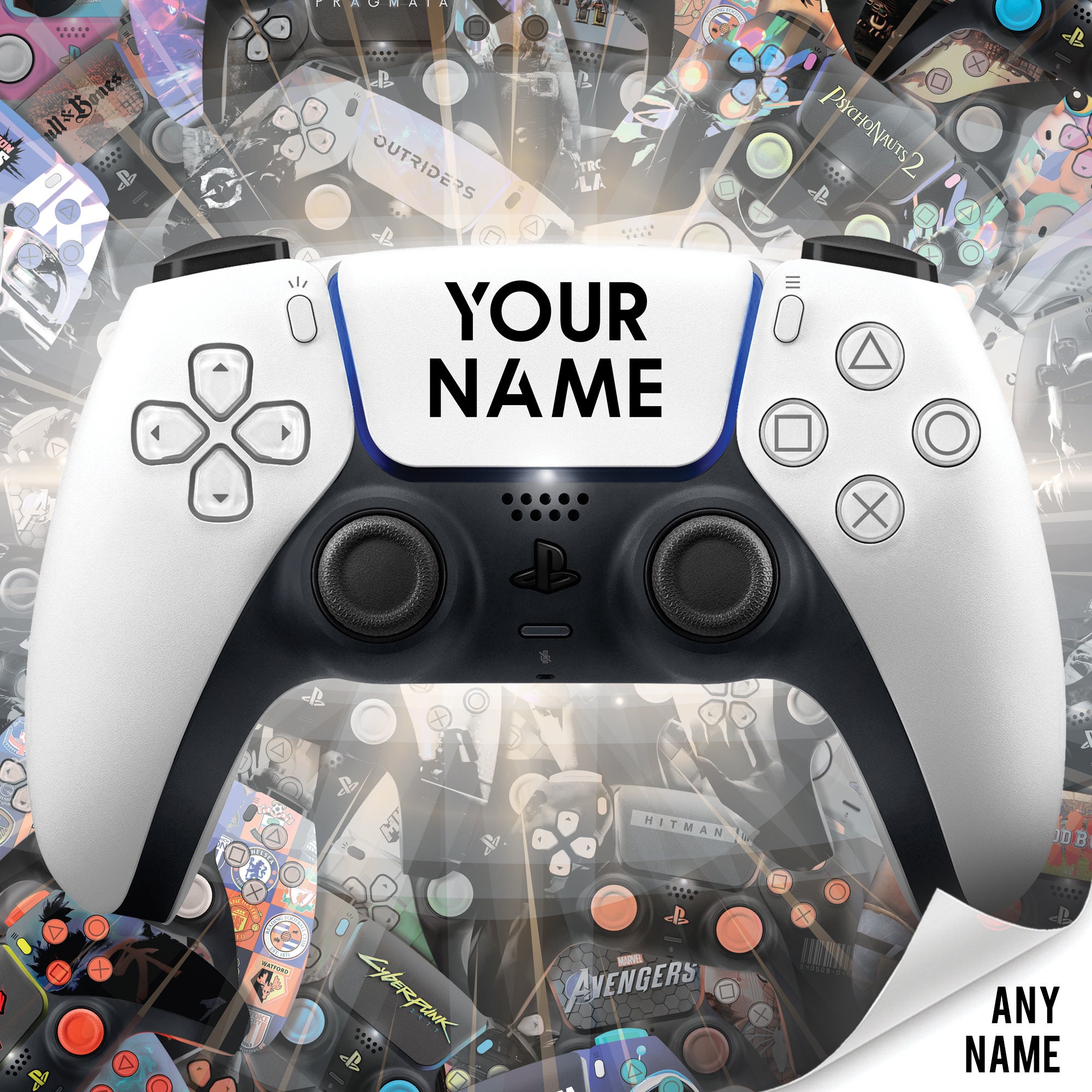 Personalised Playstation Gaming Abstract Canvas - Etsy UK