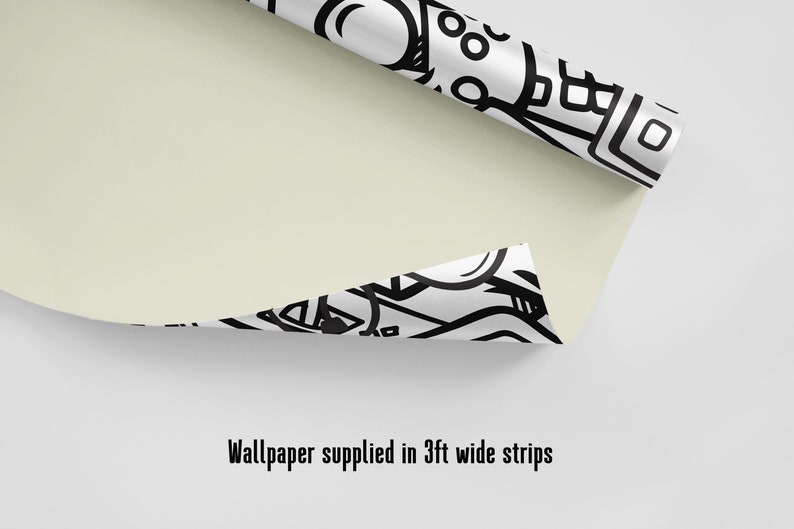 White Gaming Abstract Wallpaper - Etsy