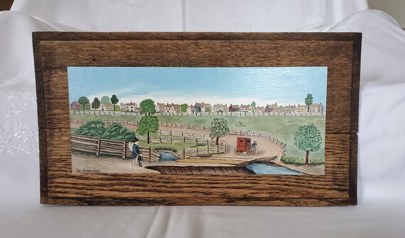 Crosswicks New Jersey About 1844 Oil Painting - Etsy