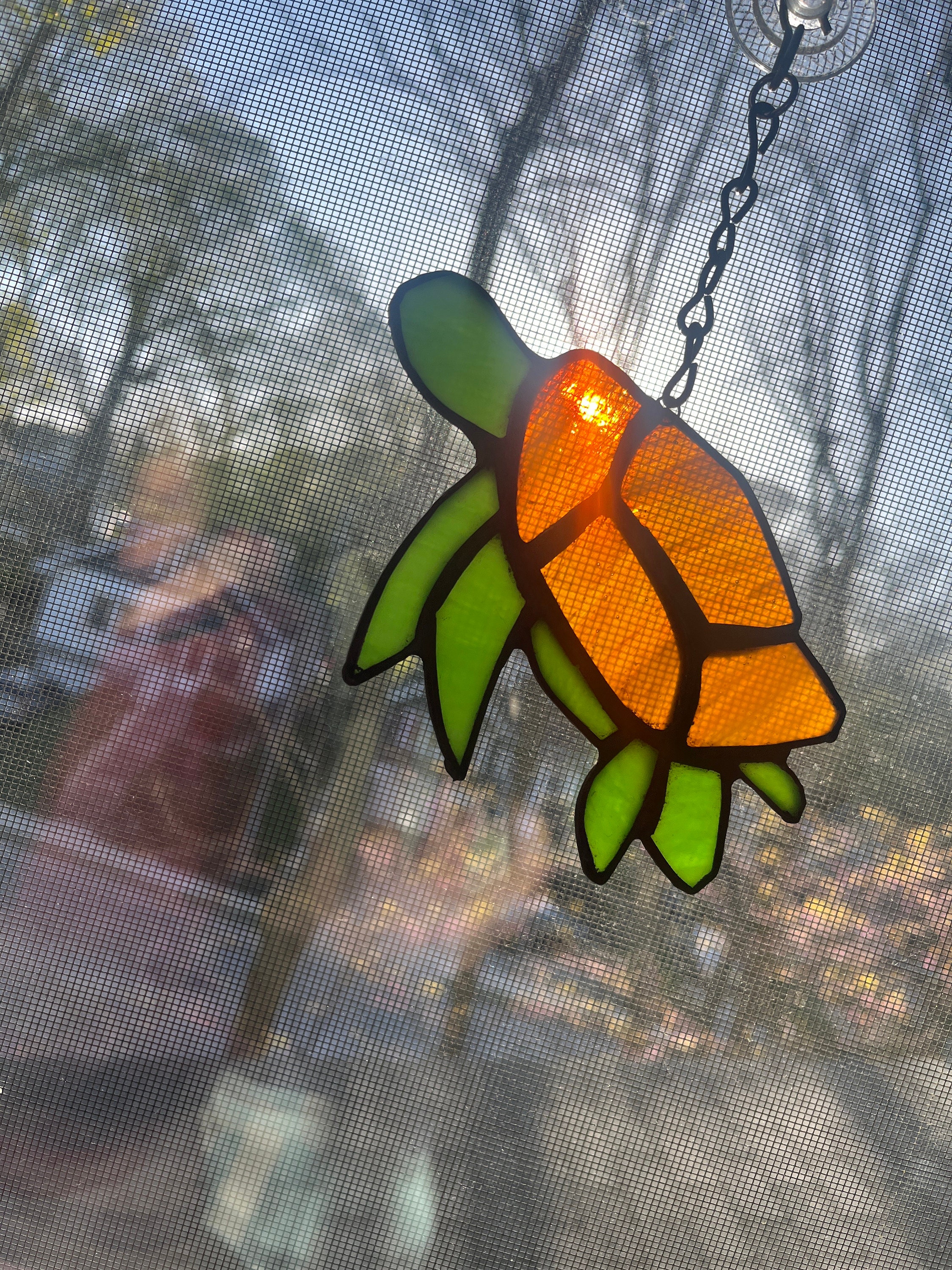 Turtle Suncatcher - Etsy