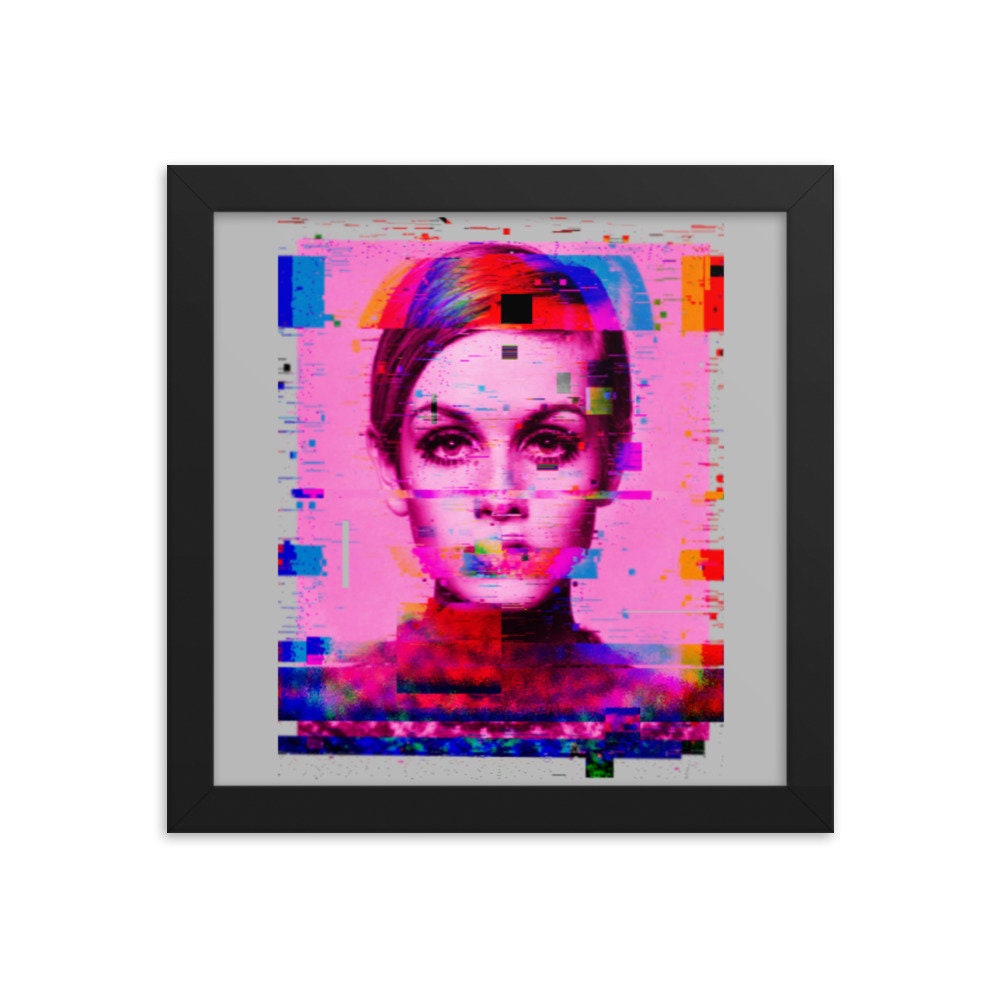 Twiggy Portrait Personal Wall Art Famous Iconic Bespoke - Etsy