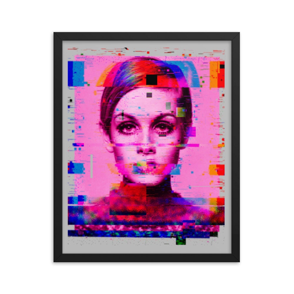 Twiggy Portrait Personal Wall Art Famous Iconic Bespoke - Etsy