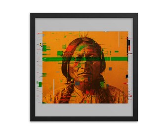 Sitting Bull Portrait Print Poster - Etsy